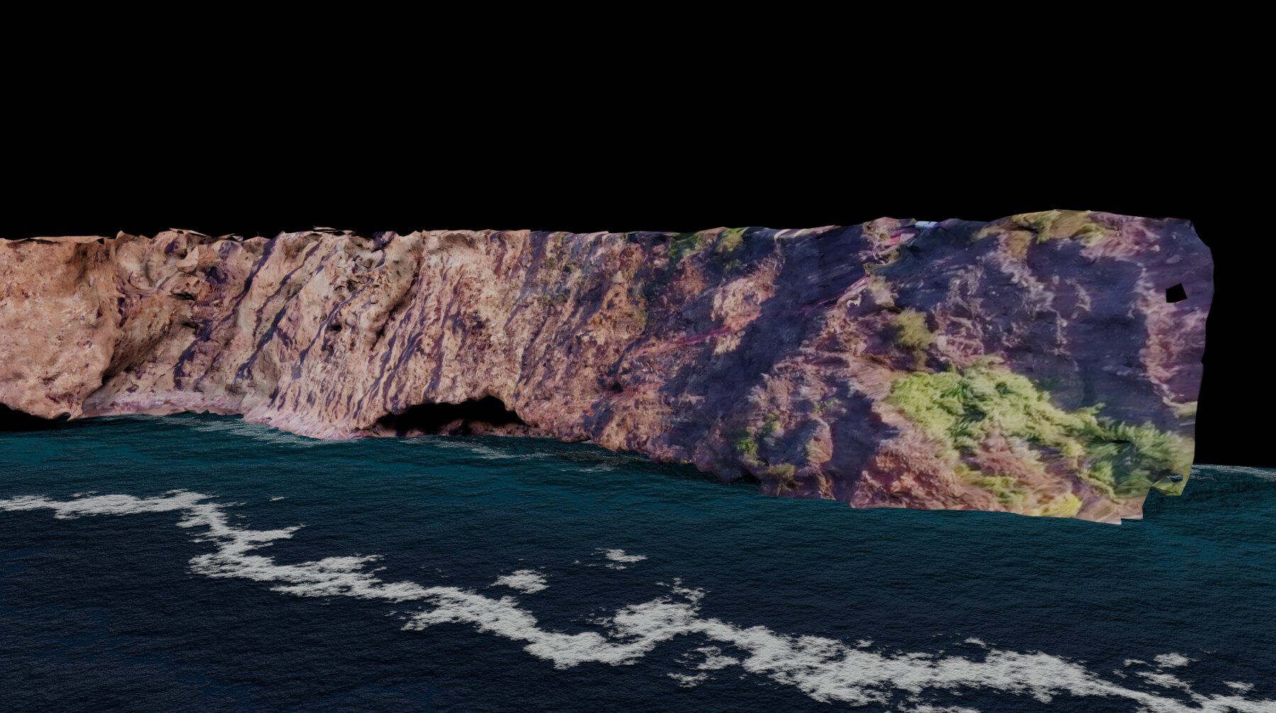 ArtStation - Photoscanned Cliffs and Procedural Ocean Texture | Game Assets
