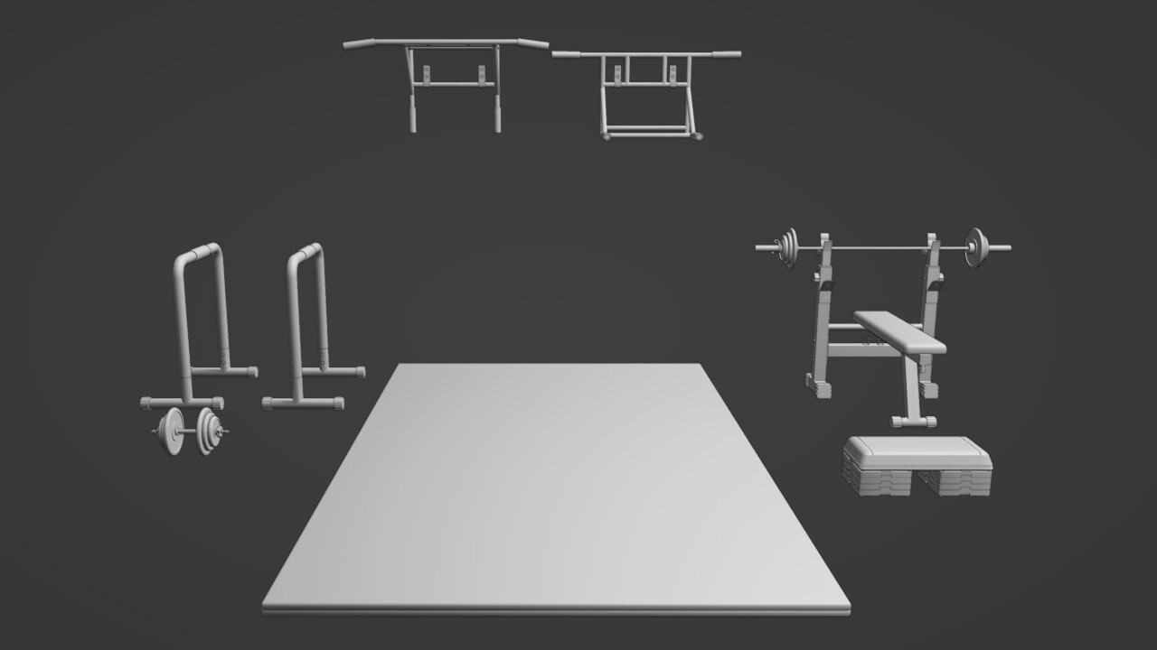 ArtStation - Basic Calisthenics or Gym Tool Set (Detailed) | Resources