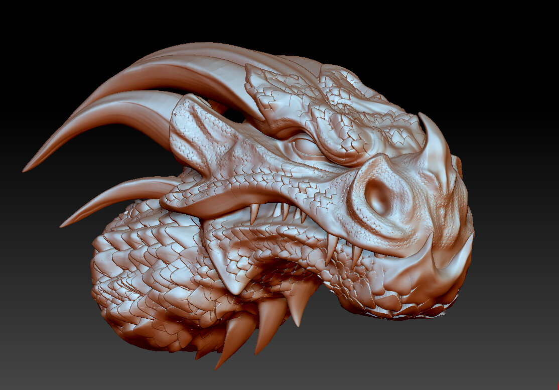 ArtStation - Dragon head | Resources
