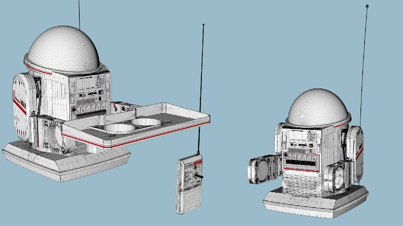 ArtStation - TOMY OMNİBOT MK2 - 3D Model | Resources