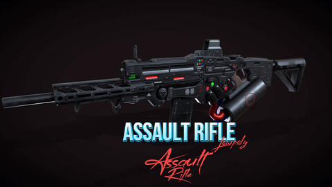 ArtStation - Assault Rifle | Game Assets