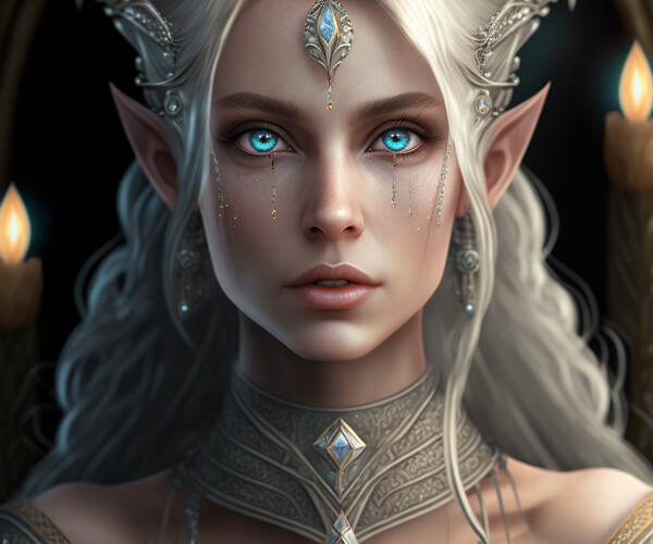 ArtStation - Ariawyn, Queen of the Northern Elves | Artworks