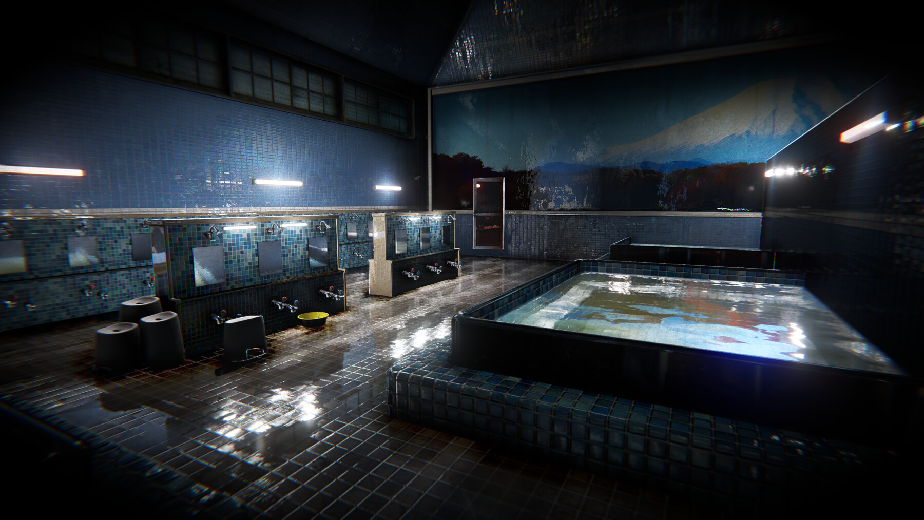 ArtStation - Old Japanese Bathhouse Environment (HDRP, URP, Standard) | Game Assets