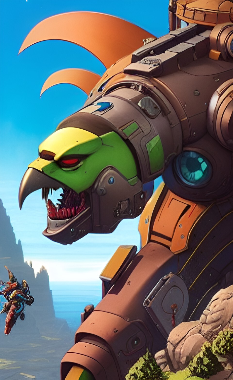 ArtStation - bastion overwatch pet bird 16700 jpg pack wombo art | Artworks