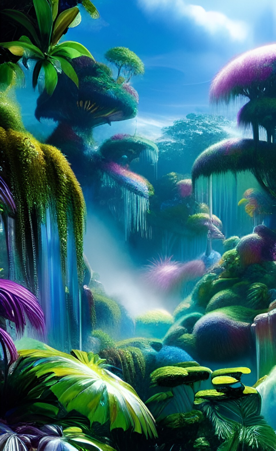 ArtStation - landscape tropical 8000 jpg pack wombo art | Artworks