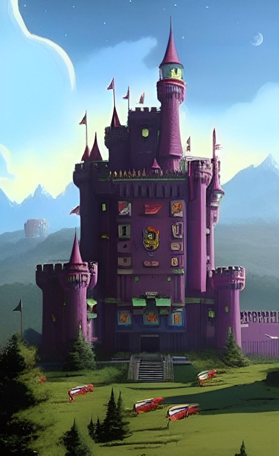 ArtStation - flying science fiction castle 6100 jpg pack wombo art ...