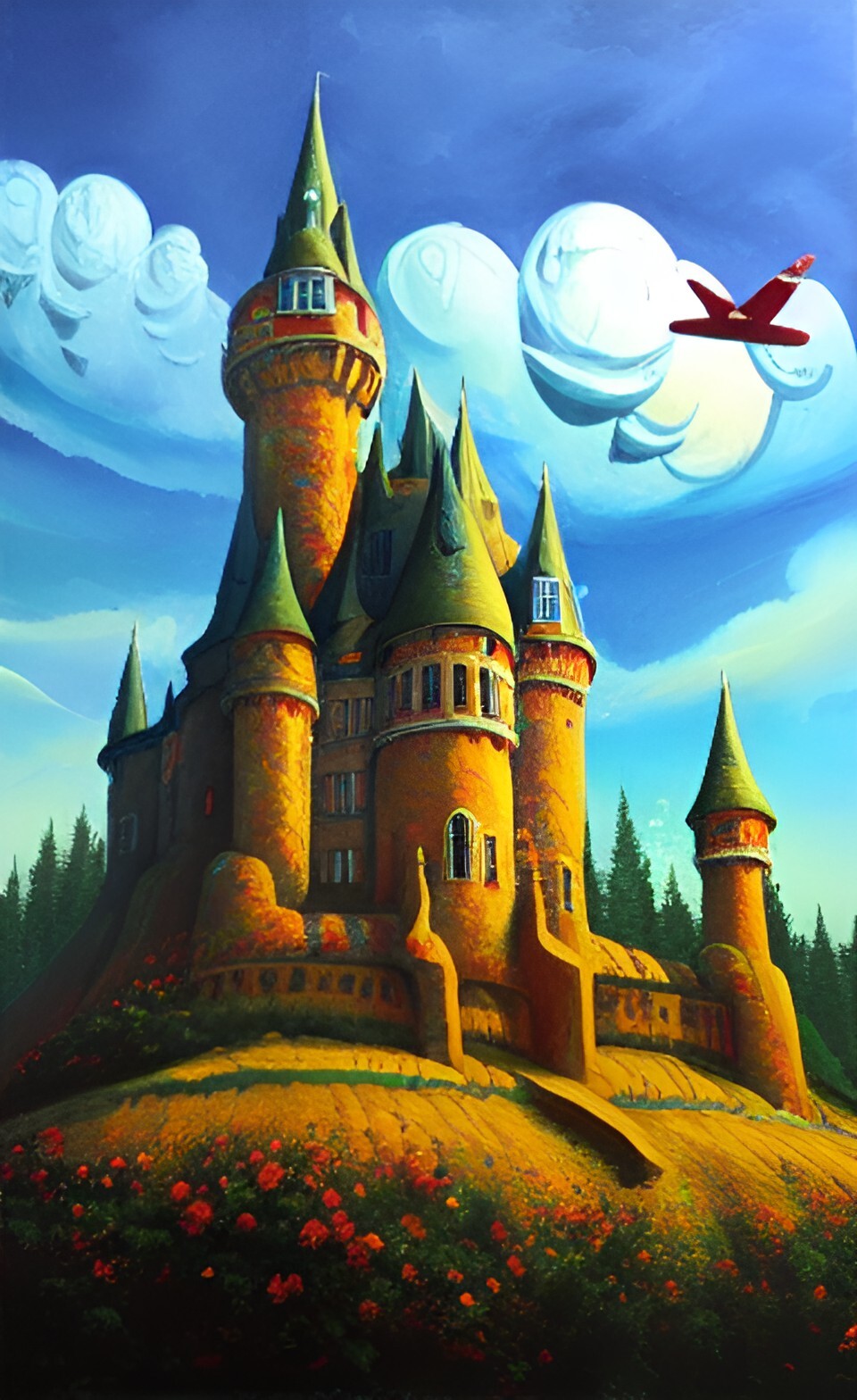 ArtStation - flying science fiction castle 6100 jpg pack wombo art ...