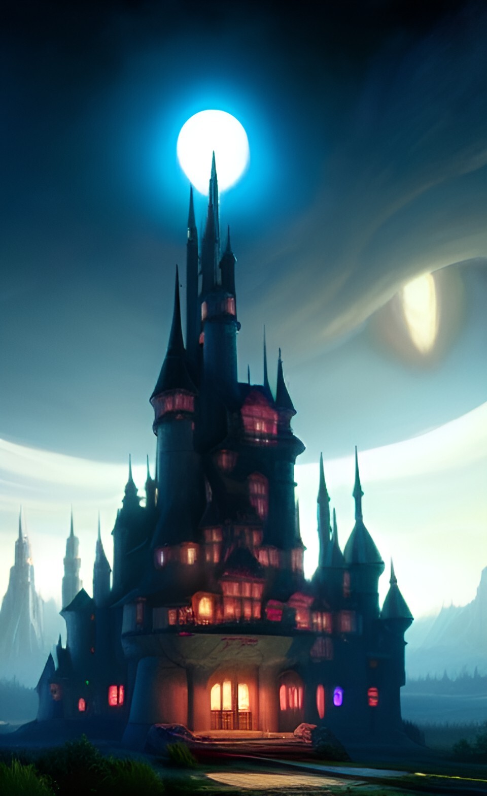 ArtStation - flying science fiction castle 6100 jpg pack wombo art ...