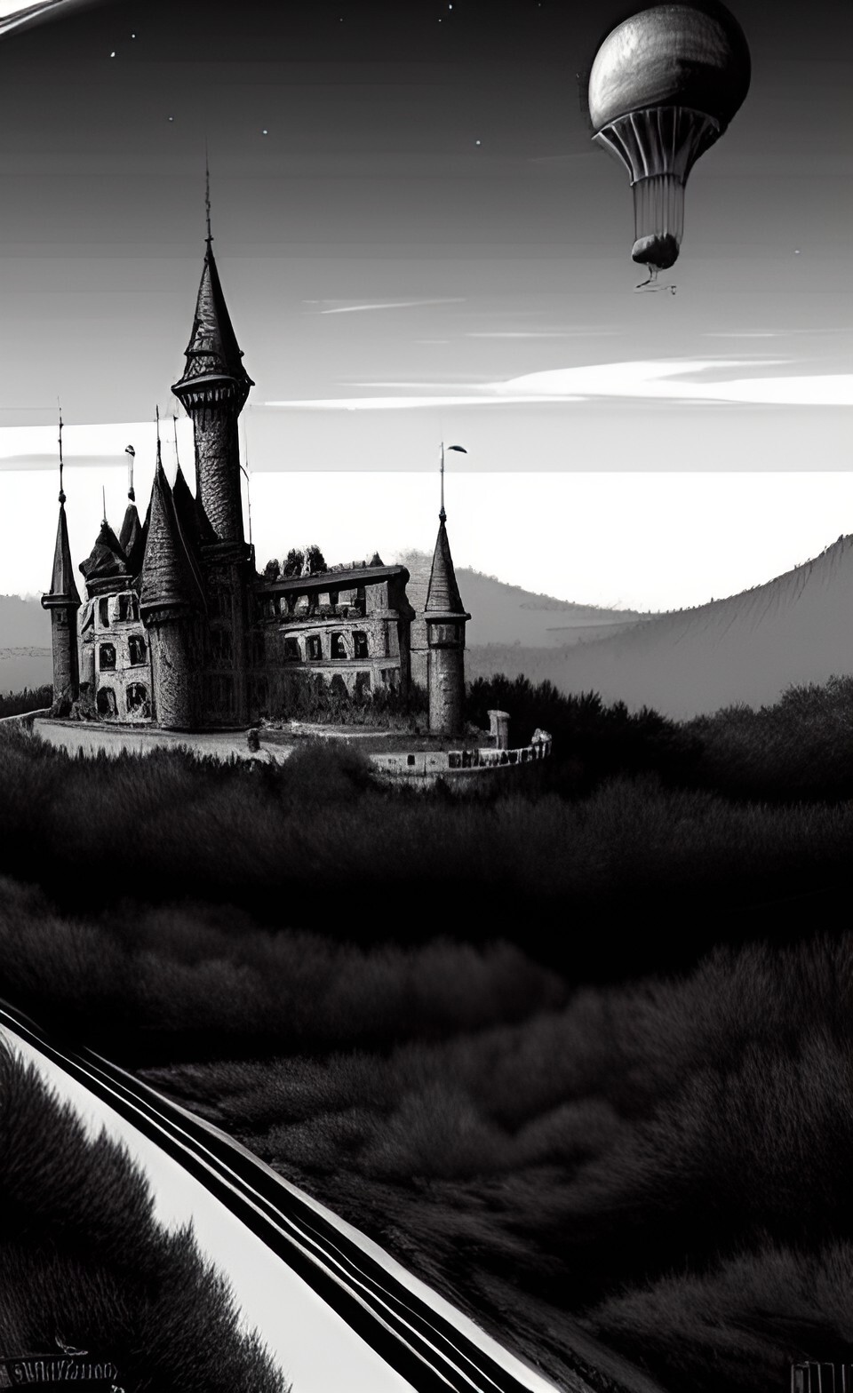 ArtStation - flying science fiction castle 6100 jpg pack wombo art ...