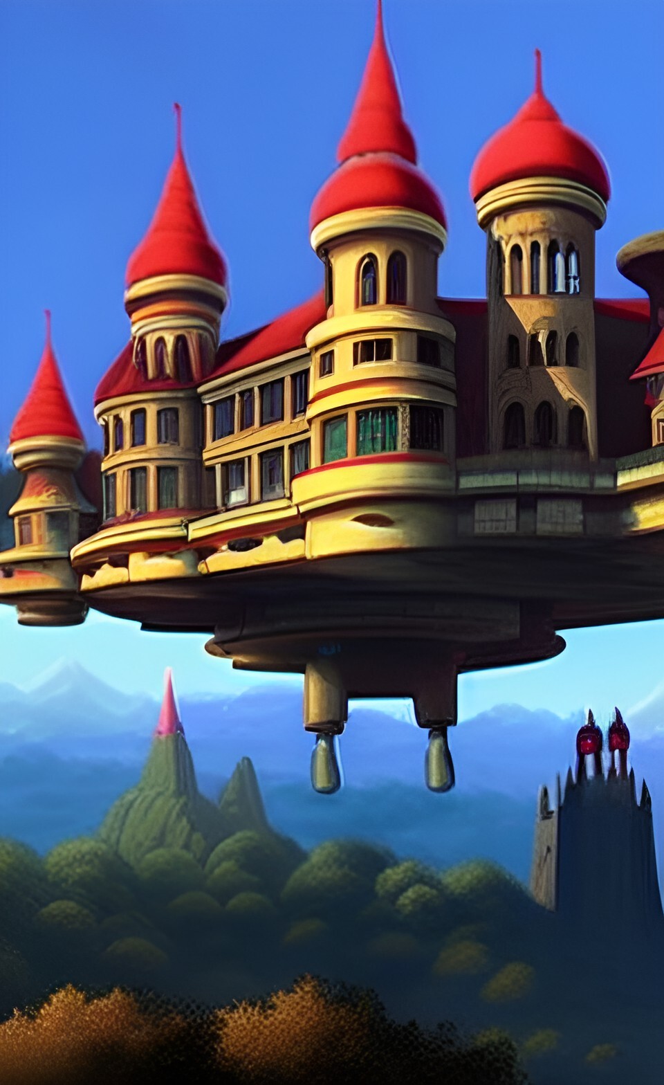 ArtStation - flying science fiction castle 6100 jpg pack wombo art ...