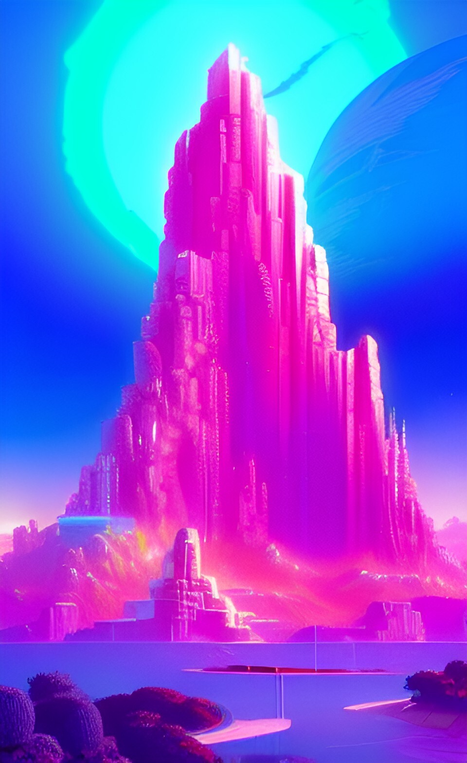 ArtStation - crystal synthwave monolith 8100 jpg pack wombo art | Artworks