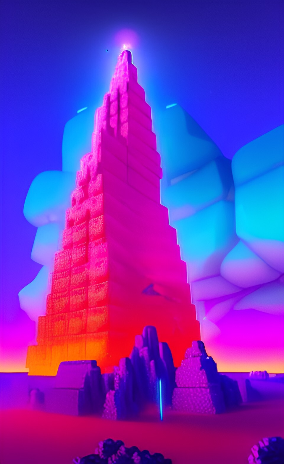 ArtStation - crystal synthwave monolith 8100 jpg pack wombo art | Artworks