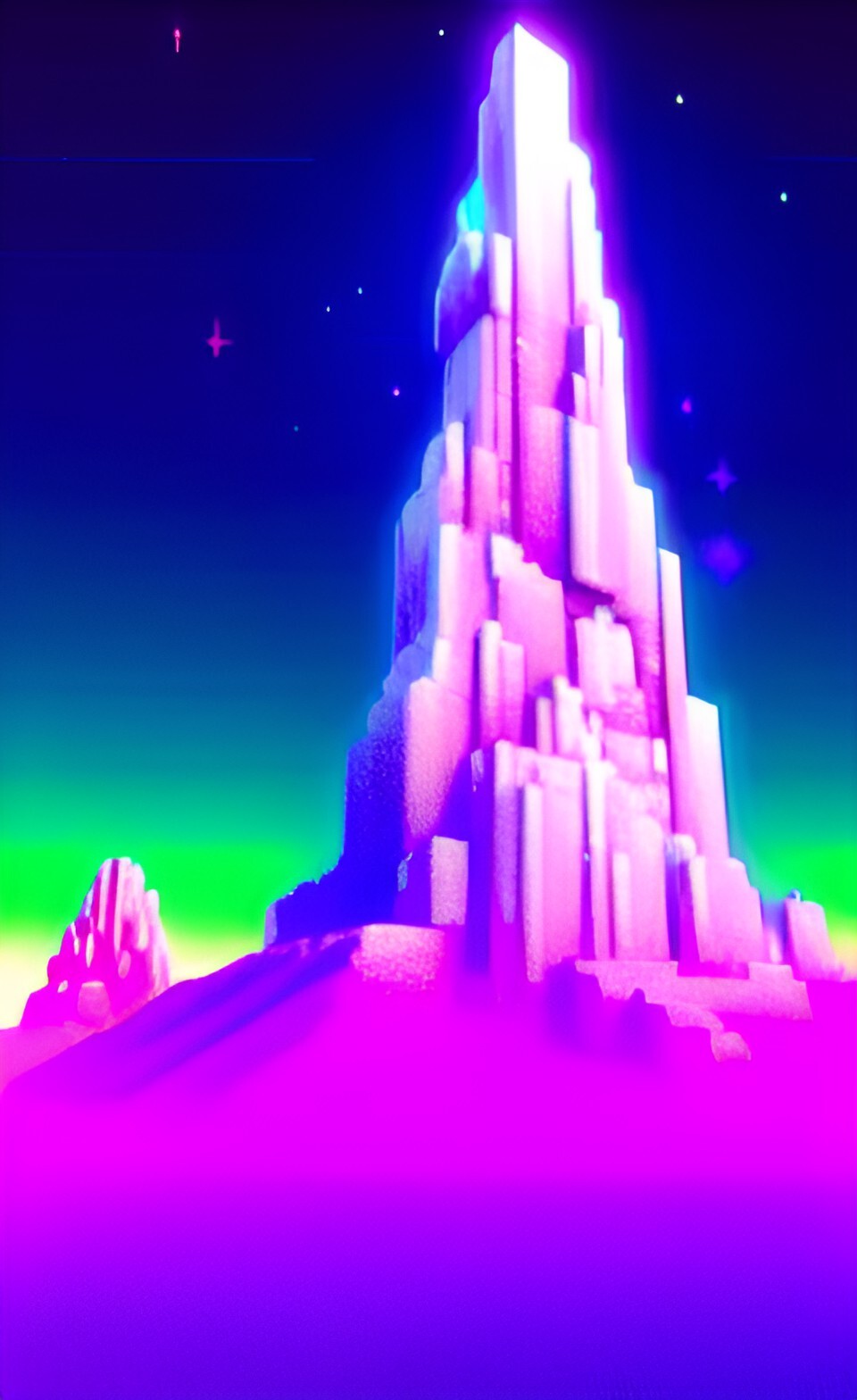 ArtStation - crystal synthwave monolith 8100 jpg pack wombo art | Artworks