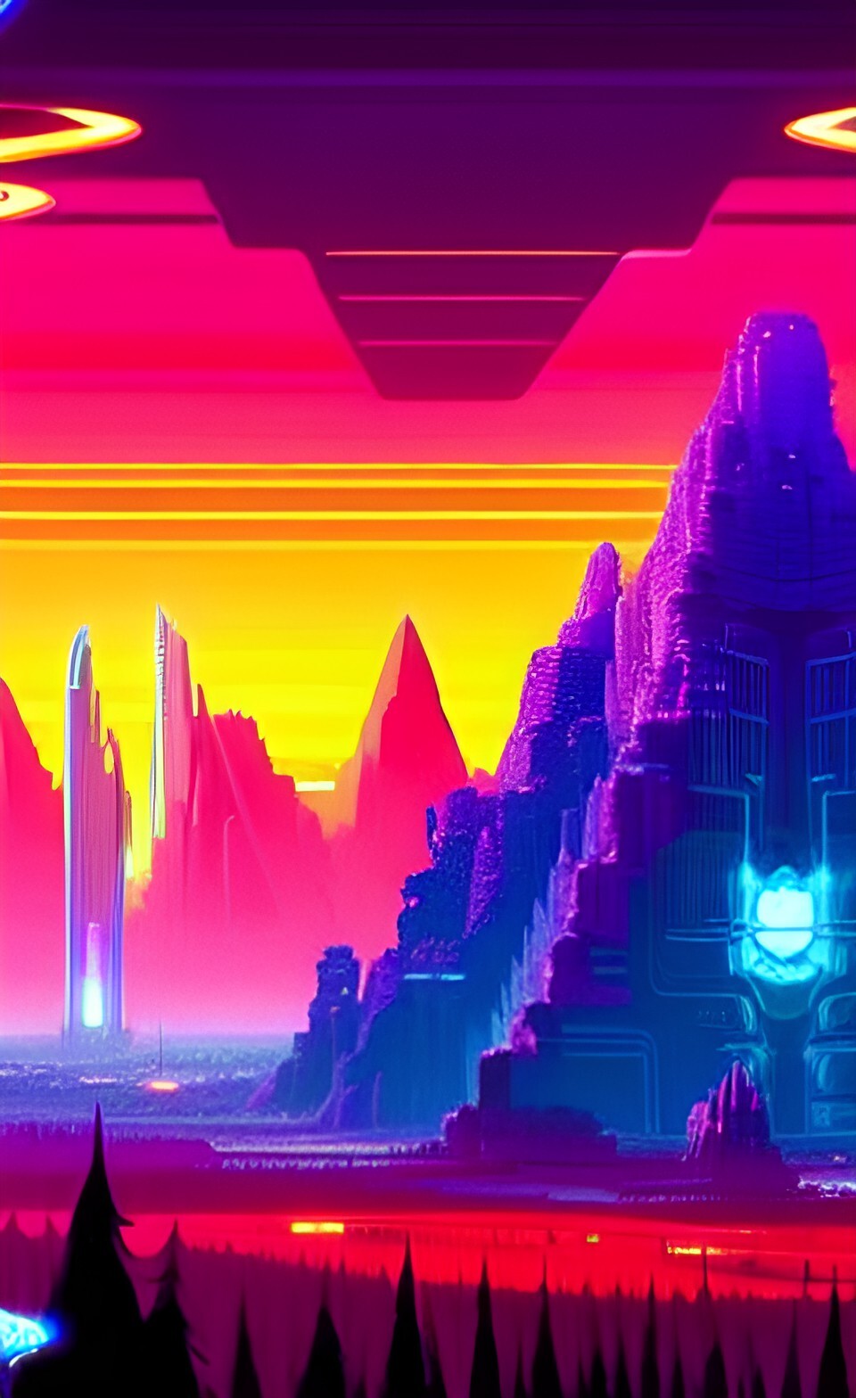 ArtStation - crystal synthwave monolith 8100 jpg pack wombo art | Artworks