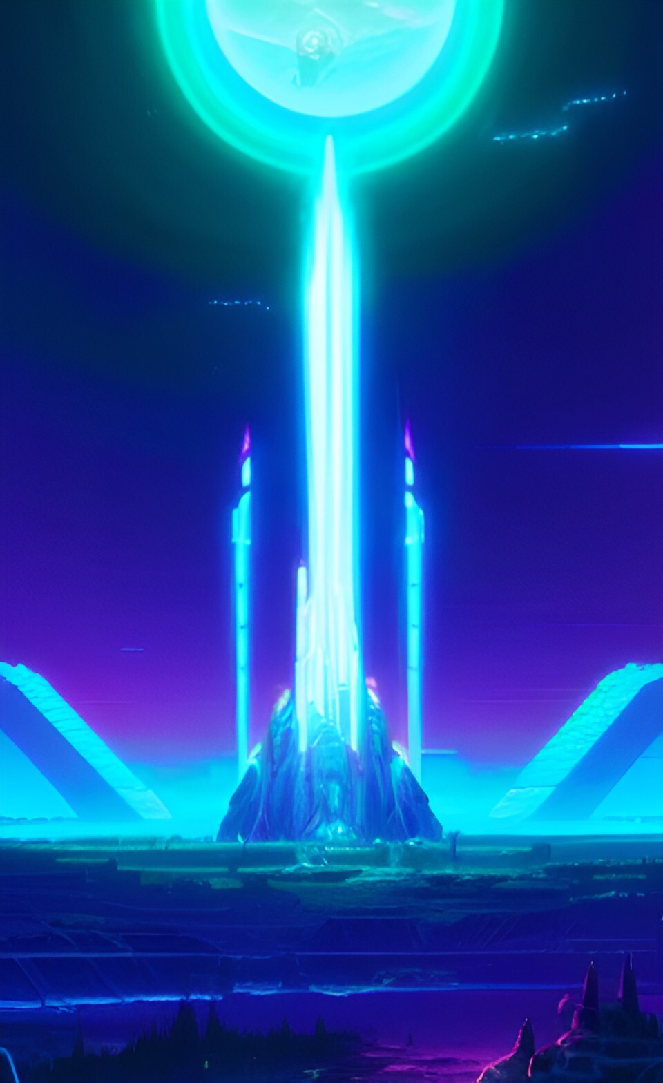 ArtStation - crystal synthwave monolith 8100 jpg pack wombo art | Artworks
