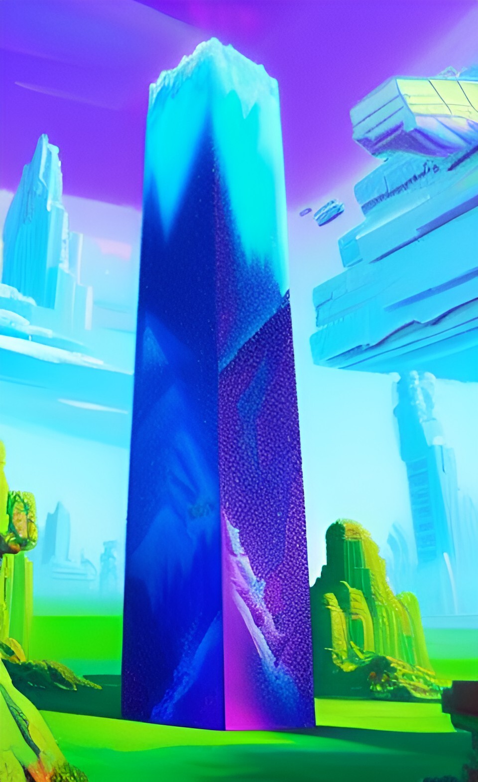 ArtStation - crystal synthwave monolith 8100 jpg pack wombo art | Artworks