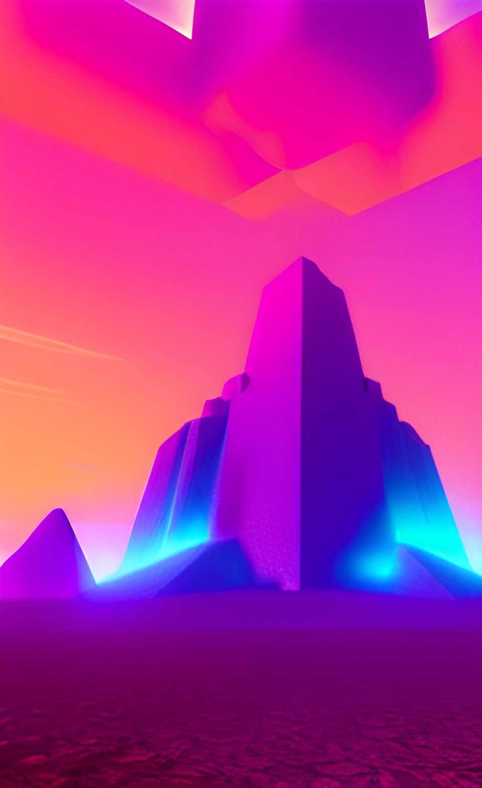 ArtStation - crystal synthwave monolith 8100 jpg pack wombo art | Artworks