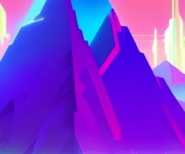 ArtStation - crystal synthwave monolith 8100 jpg pack wombo art | Artworks