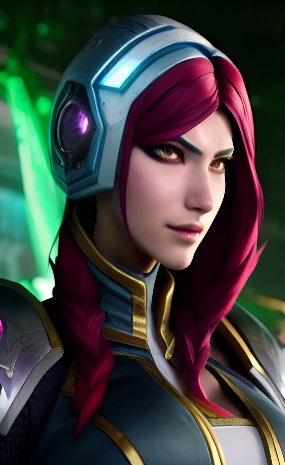 ArtStation - lunarpunk portrait of katarina 7100 jpg pack wombo art ...