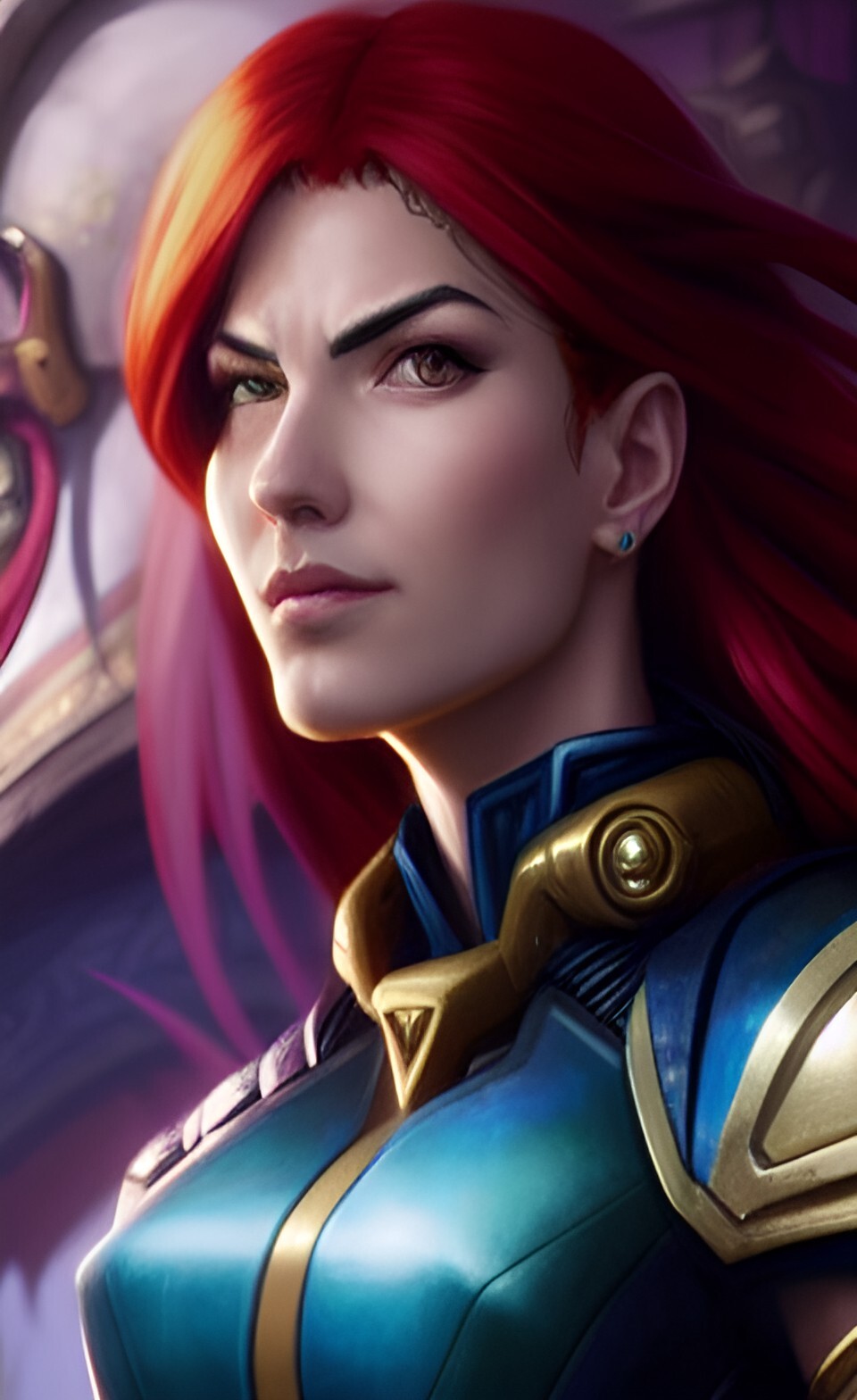 ArtStation - lunarpunk portrait of katarina 7100 jpg pack wombo art ...