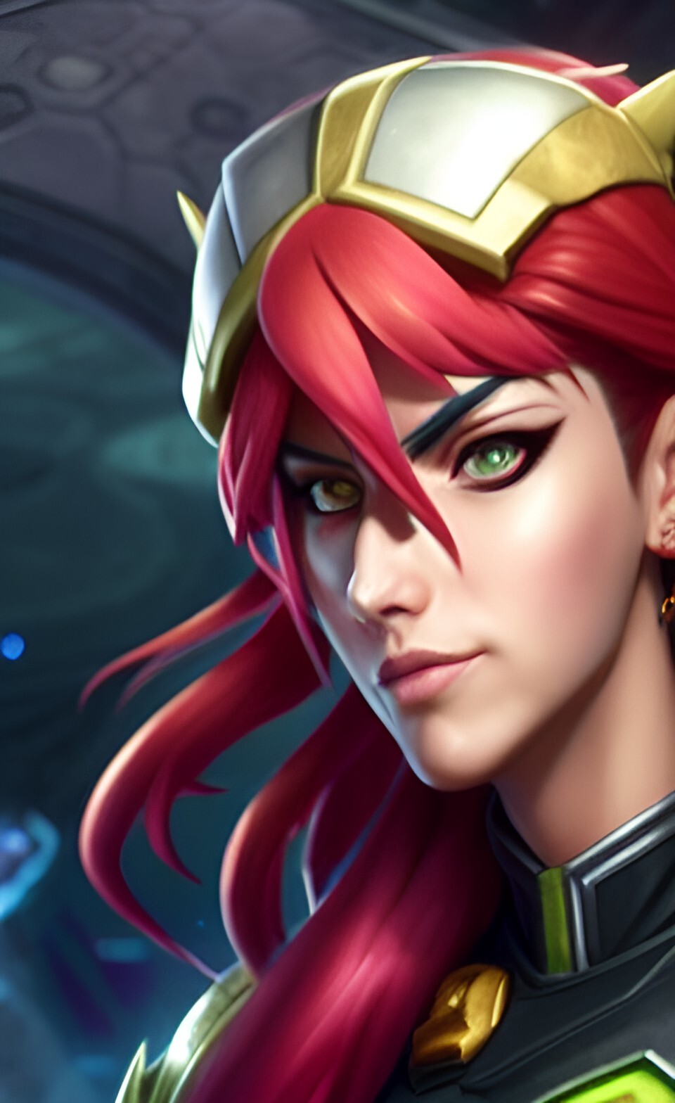 ArtStation - lunarpunk portrait of katarina 7100 jpg pack wombo art ...