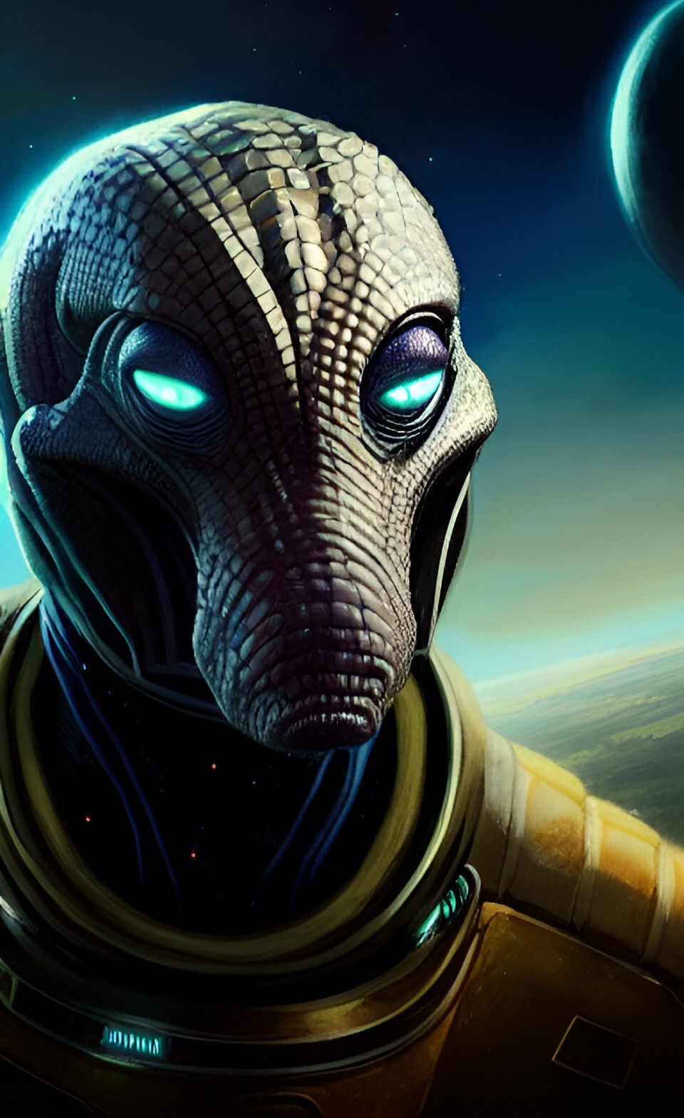 ArtStation - reptile alien in a space suit 7300 jpg pack wombo art ...