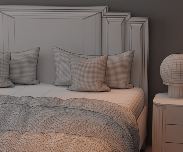 ArtStation - Bed 02 | Game Assets