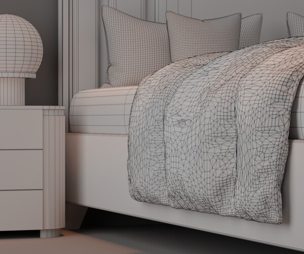 ArtStation - Bed 02 | Game Assets