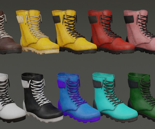 ArtStation - Leather Boots | Game Assets