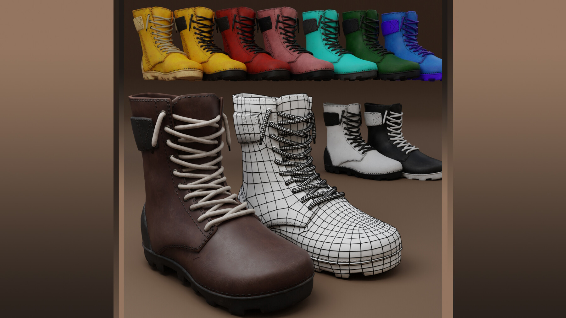 ArtStation - Leather Boots | Game Assets