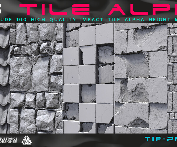 ArtStation - 95 Tile Alpha | Brushes