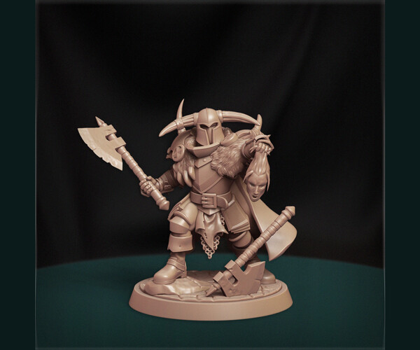 ArtStation - Warrior Headhunter - Armies of Chaos STL | Resources