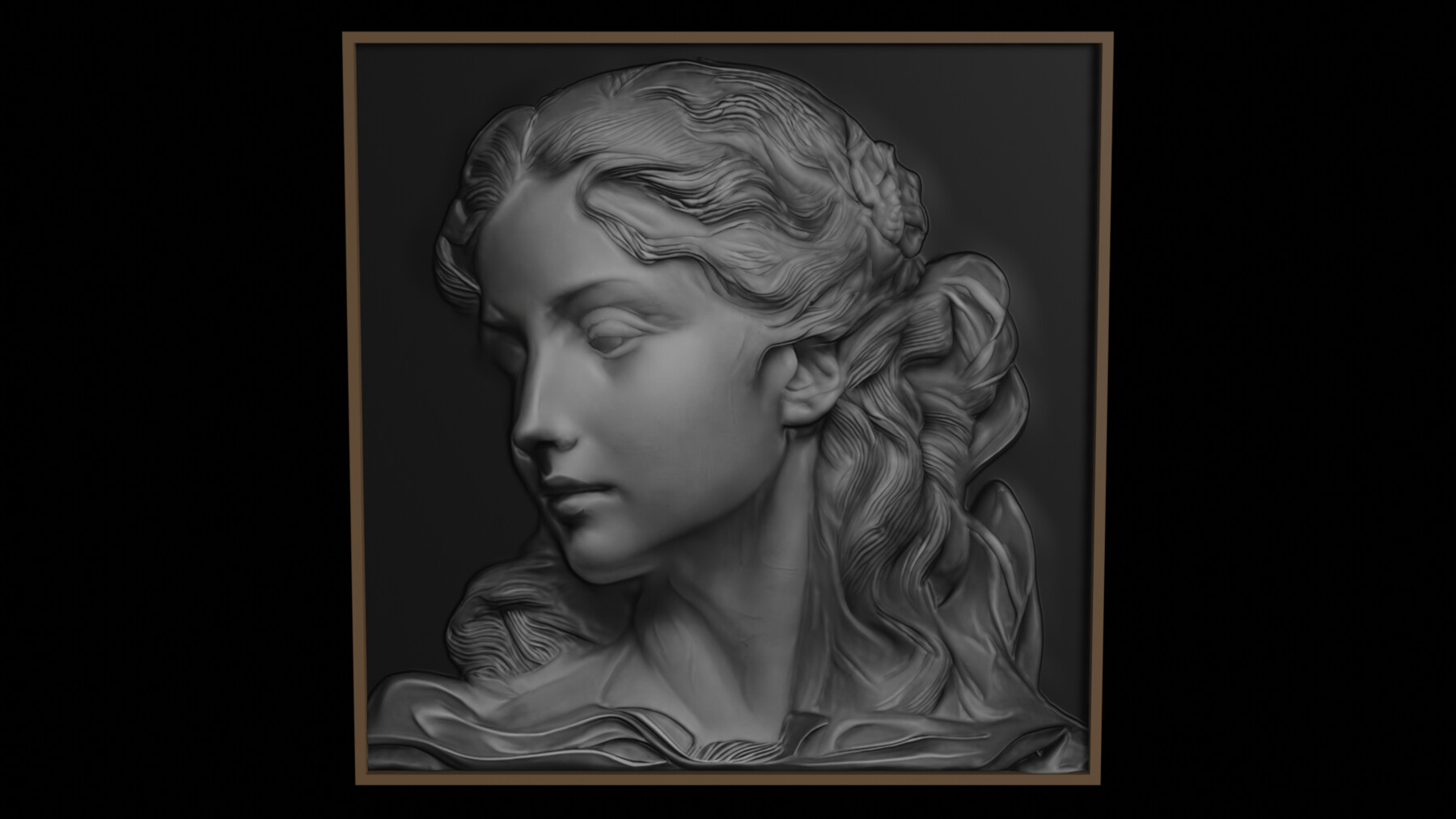 ArtStation - Woman Portrait Relief #1 | Resources