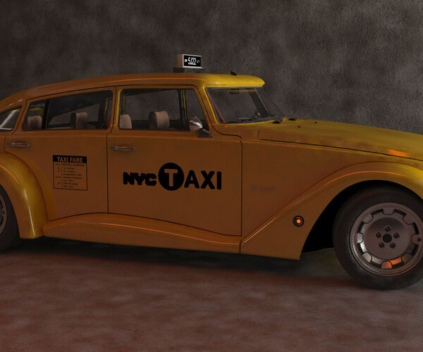 ArtStation - NYC TAXI - 3D Model | Resources