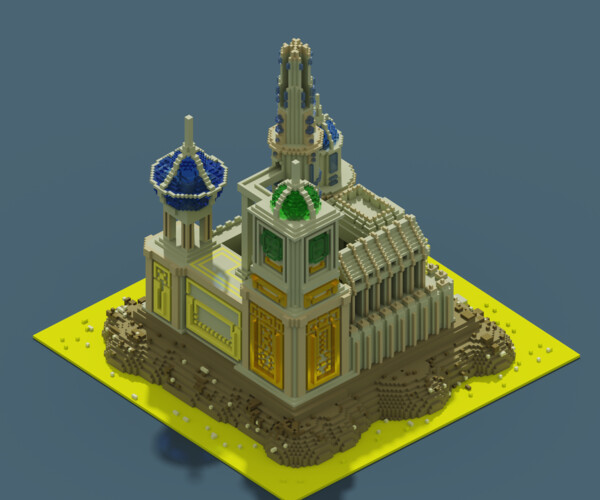 ArtStation - voxel castel | Game Assets