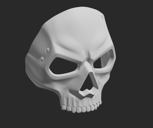 ArtStation - New Ghost Mask Printable Version High Detailed | Game Assets