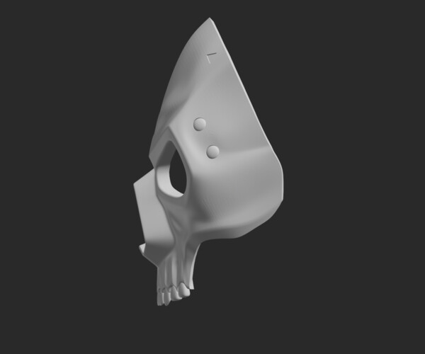 ArtStation - New Ghost Mask Printable Version High Detailed | Game Assets