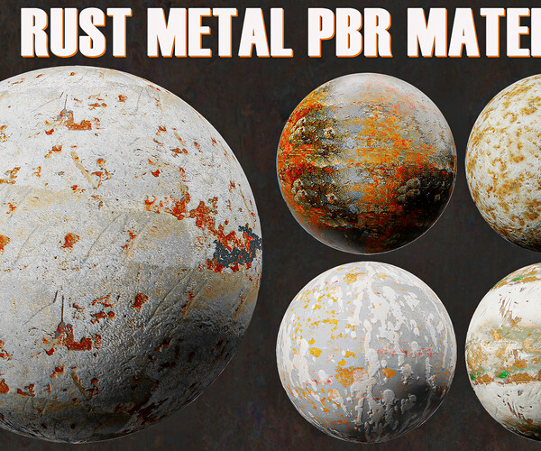 ArtStation - 30 Rusty Metal Blender Materials (Cycles, Eevee) | Game Assets