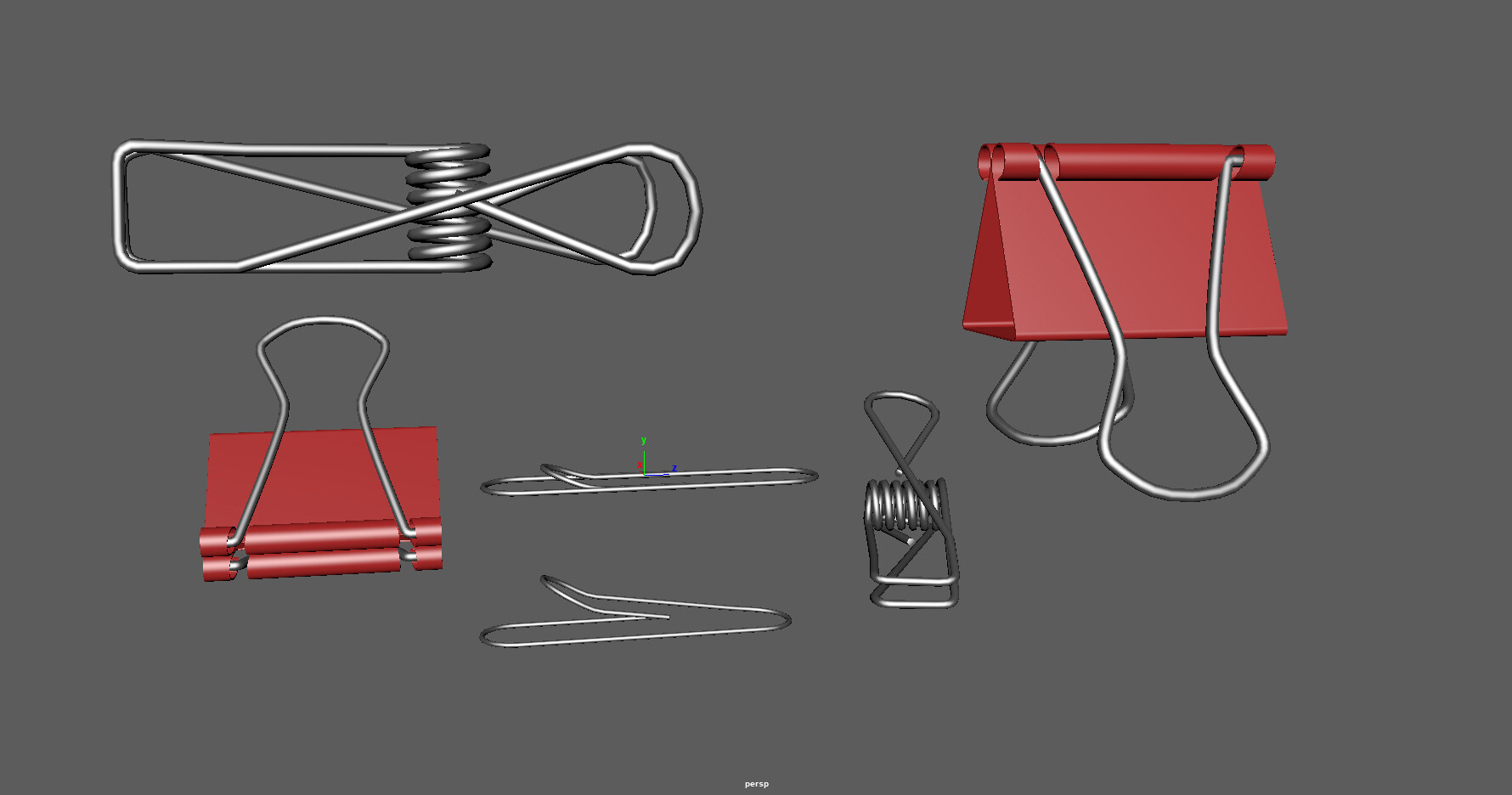 ArtStation - Paper clips and clips 3D Model | Resources