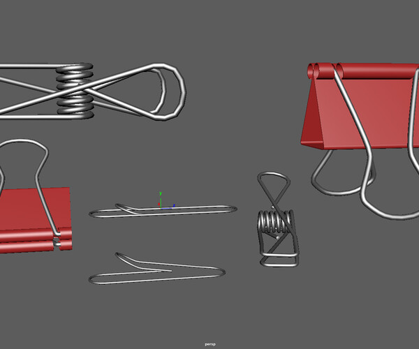 ArtStation - Paper clips and clips 3D Model | Resources