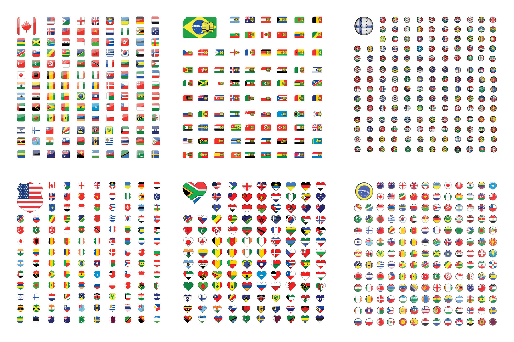 ArtStation - Elements with Flags creative. AI Template File | Artworks