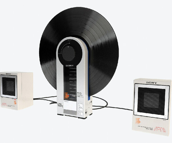 ArtStation - SONY PS-F5 Flamingo & SONY APM-090 Amplifier - 3D Model ...