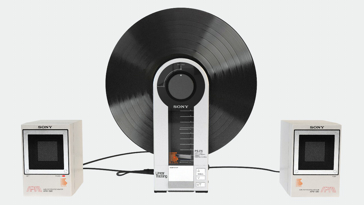 ArtStation - SONY PS-F5 Flamingo & SONY APM-090 Amplifier - 3D Model ...