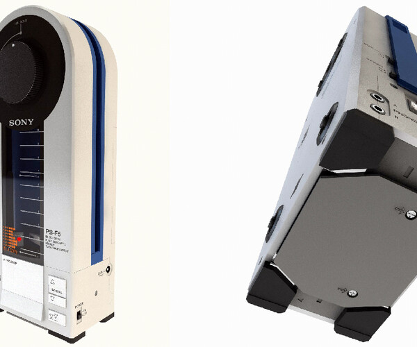 ArtStation - SONY PS-F5 Flamingo & SONY APM-090 Amplifier - 3D Model ...