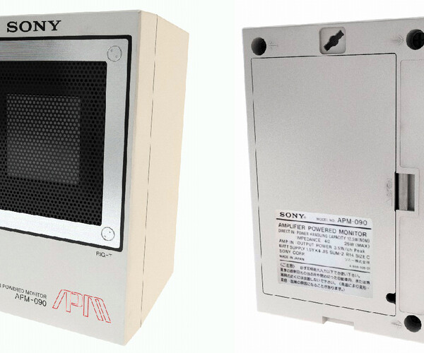 ArtStation - SONY PS-F5 Flamingo & SONY APM-090 Amplifier - 3D Model ...