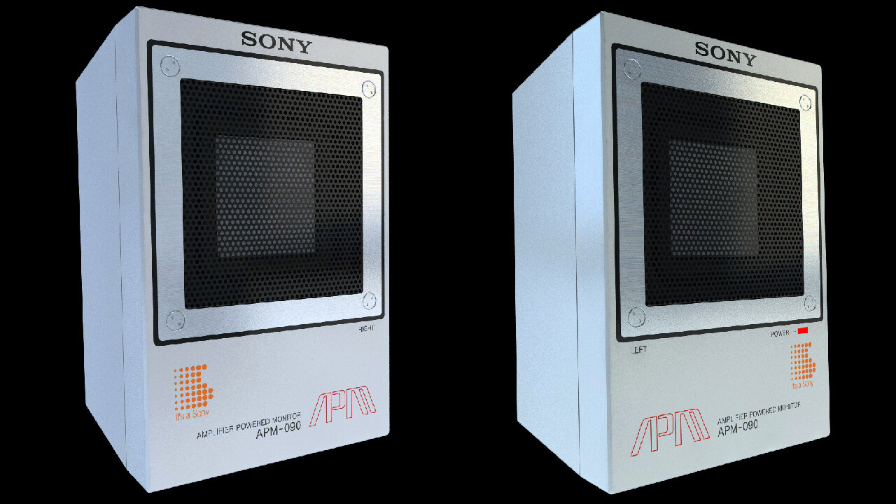 ArtStation - SONY PS-F5 Flamingo & SONY APM-090 Amplifier - 3D Model ...