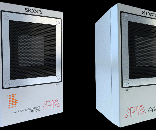 ArtStation - SONY PS-F5 Flamingo & SONY APM-090 Amplifier - 3D Model | Resources