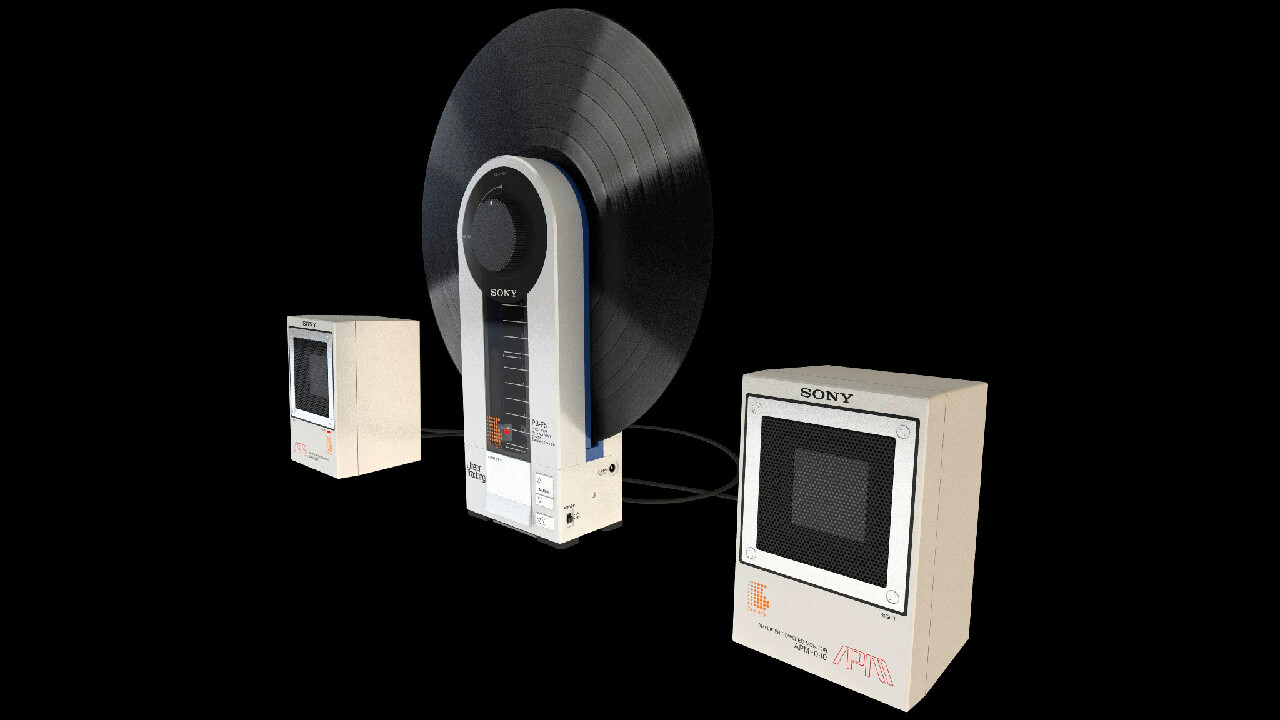 ArtStation - SONY PS-F5 Flamingo & SONY APM-090 Amplifier - 3D Model ...