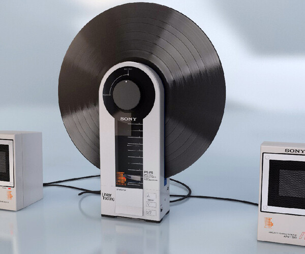 ArtStation - SONY PS-F5 Flamingo & SONY APM-090 Amplifier - 3D Model ...