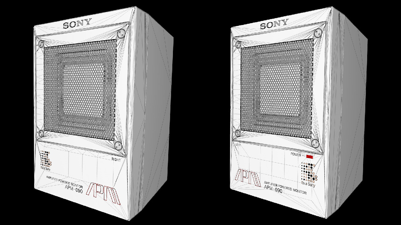 ArtStation - SONY PS-F5 Flamingo & SONY APM-090 Amplifier - 3D Model | Resources